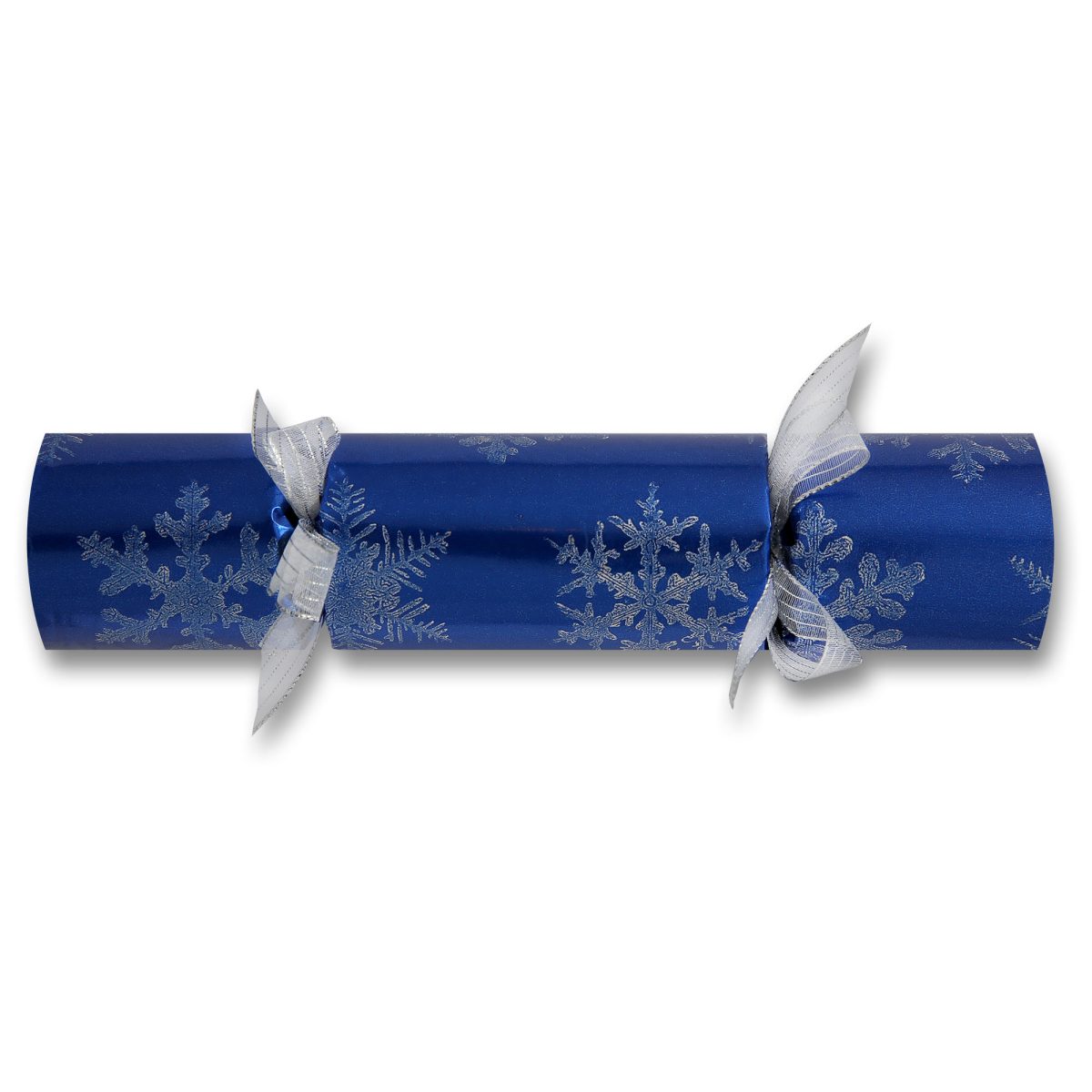 Blue Snowflake Christmas Crackers | Olde English